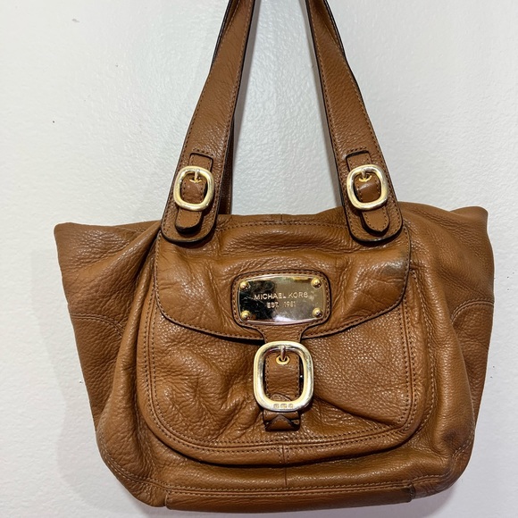 Michael Kors | Bags | Vintage Michael Kors Buttery Soft Tan Shoulder ...